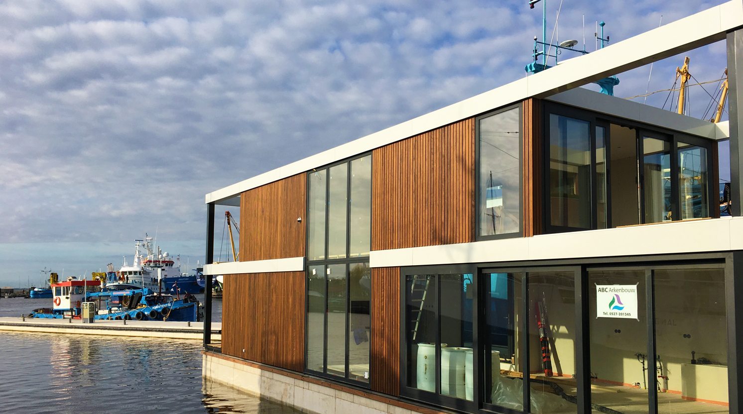 Woonboot met droogbouw vloerverwarming - Technea