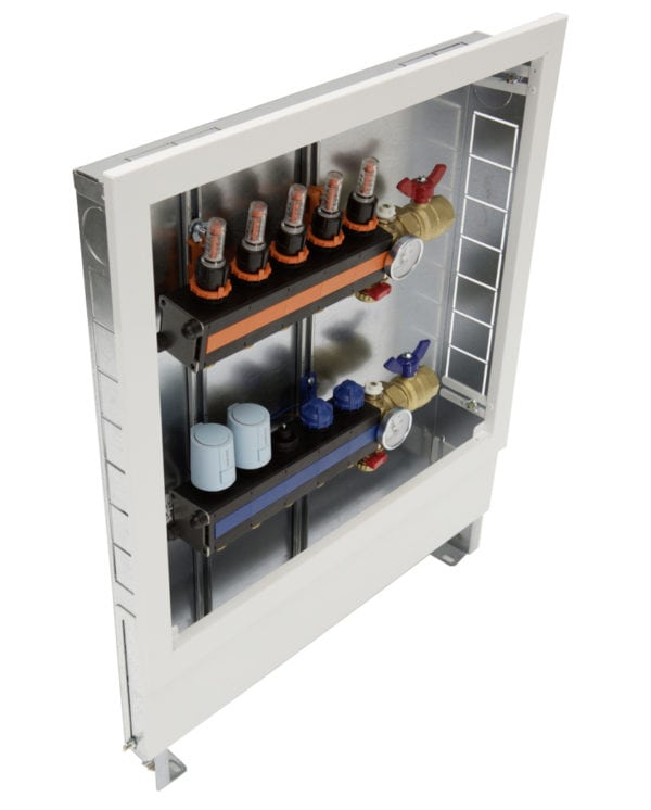 Vloerverwarming verdelerkast inbouw nodig? Werk verdeler weg in muur